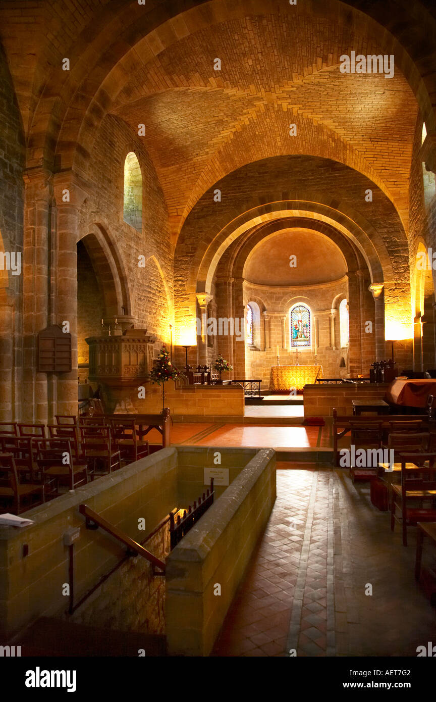 Interior and entrance to the crypt St Mary s Parish Church Lastingham ...