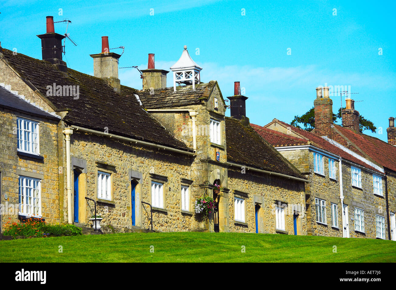 Almshouses Coxwold North Yorkshire England Stock Photo - Alamy
