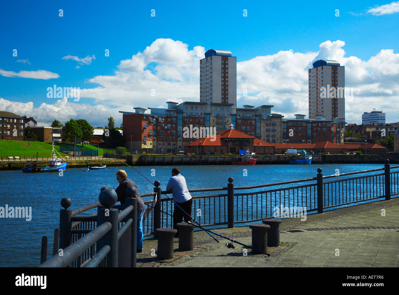 New Riverside Housing alongside the River Wear Sunderland Tyne and Wear ...