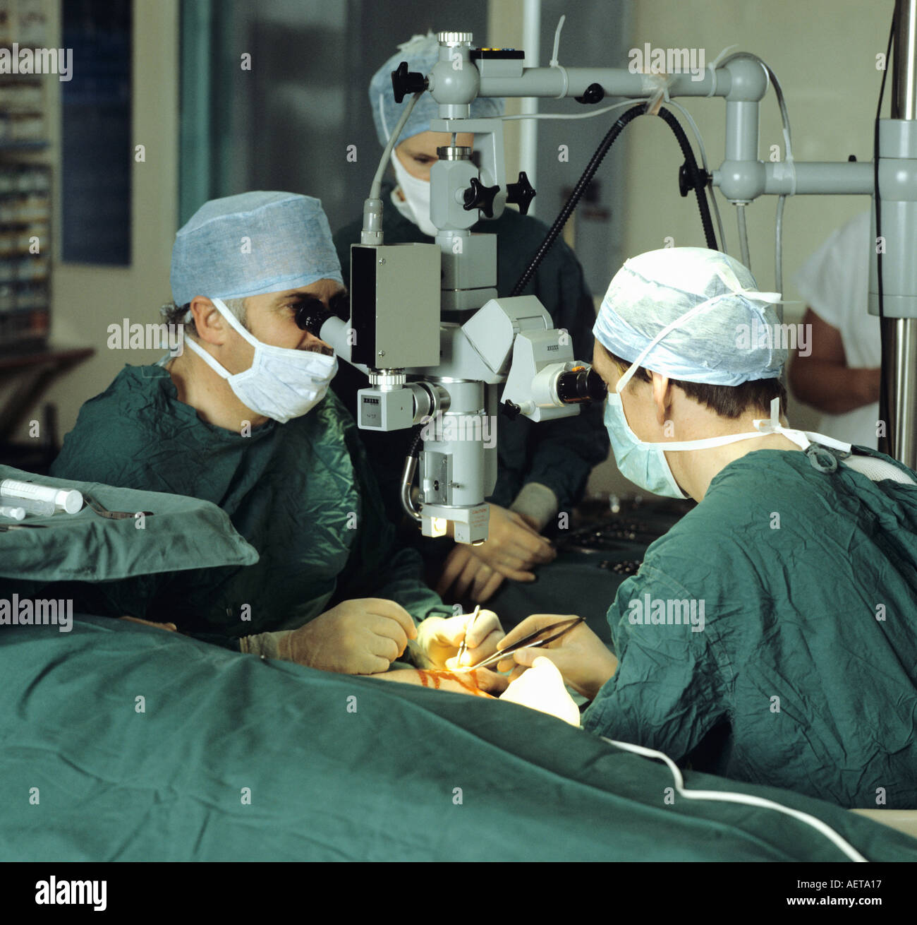 Micro Surgery in progress Stock Photo - Alamy