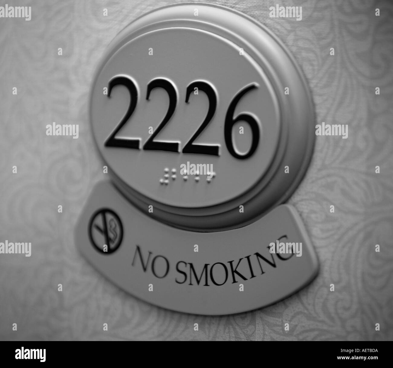 Room number on a hotel room door Stock Photo - Alamy
