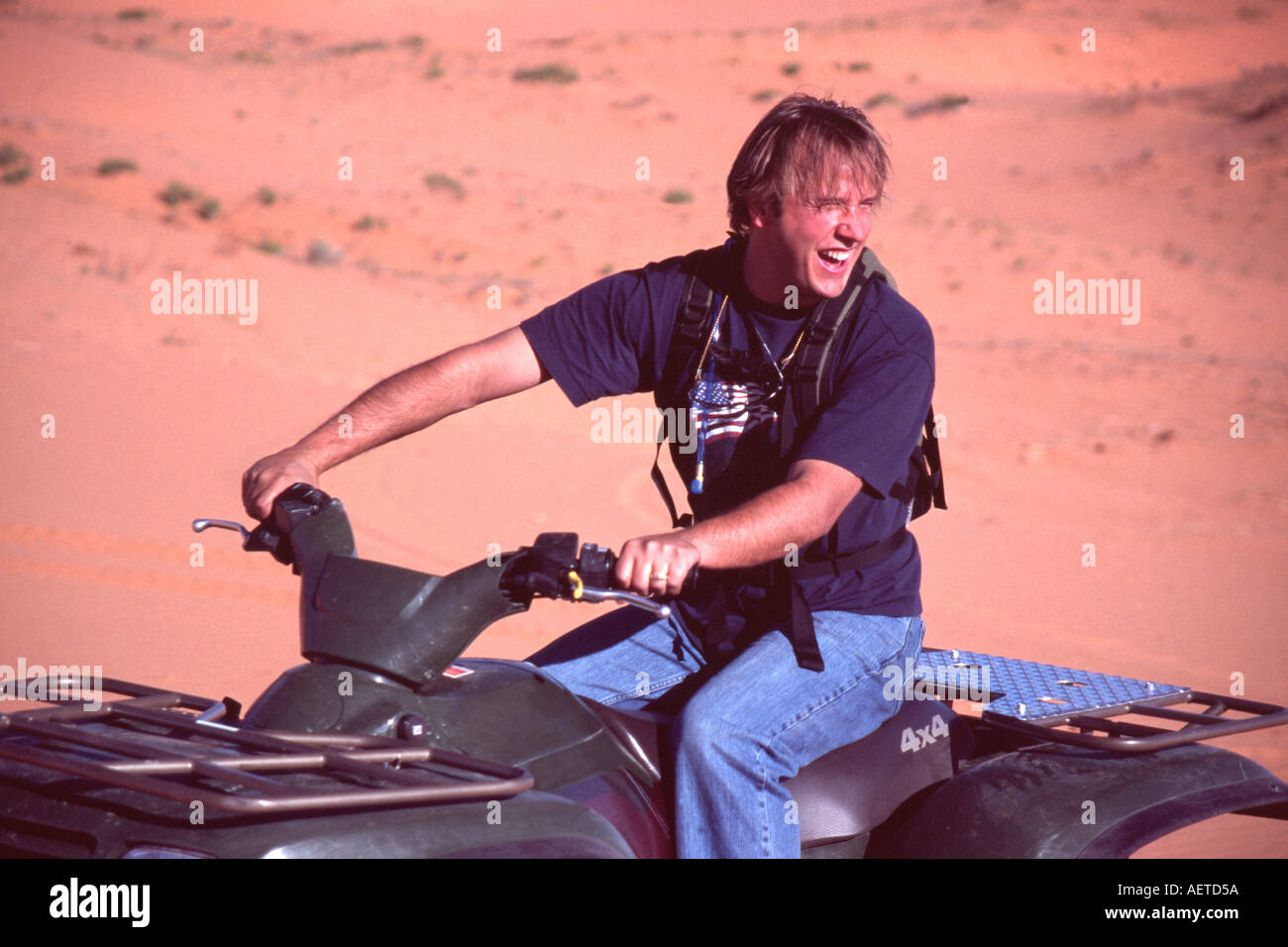 man on offroad vehicle Stock Photo - Alamy