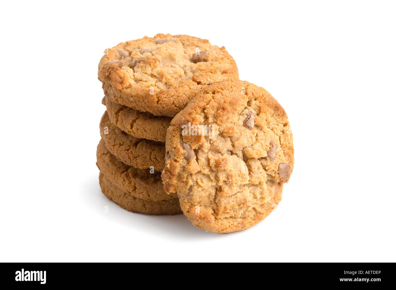 Stack of chocolate chip cookies Stock Photo - Alamy