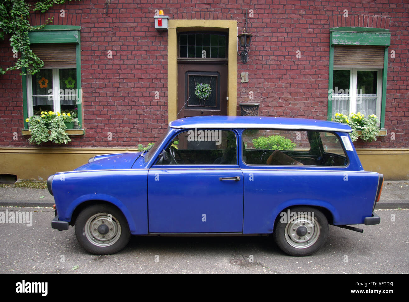 Blue trabant hi-res stock photography and images - Alamy