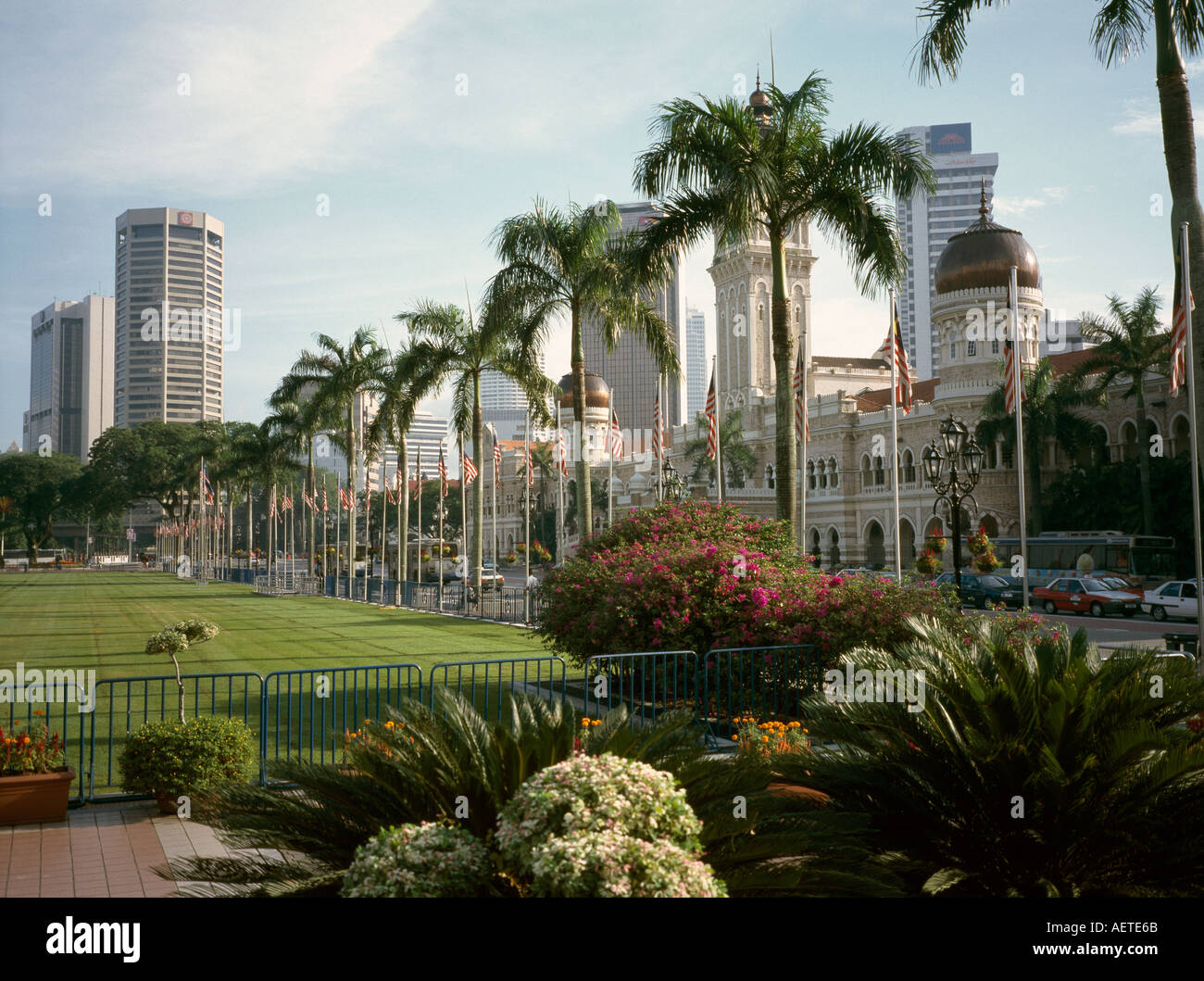Malaysia Kuala Lumpur Merkeda Square and Sultan Abdul Samad building ...