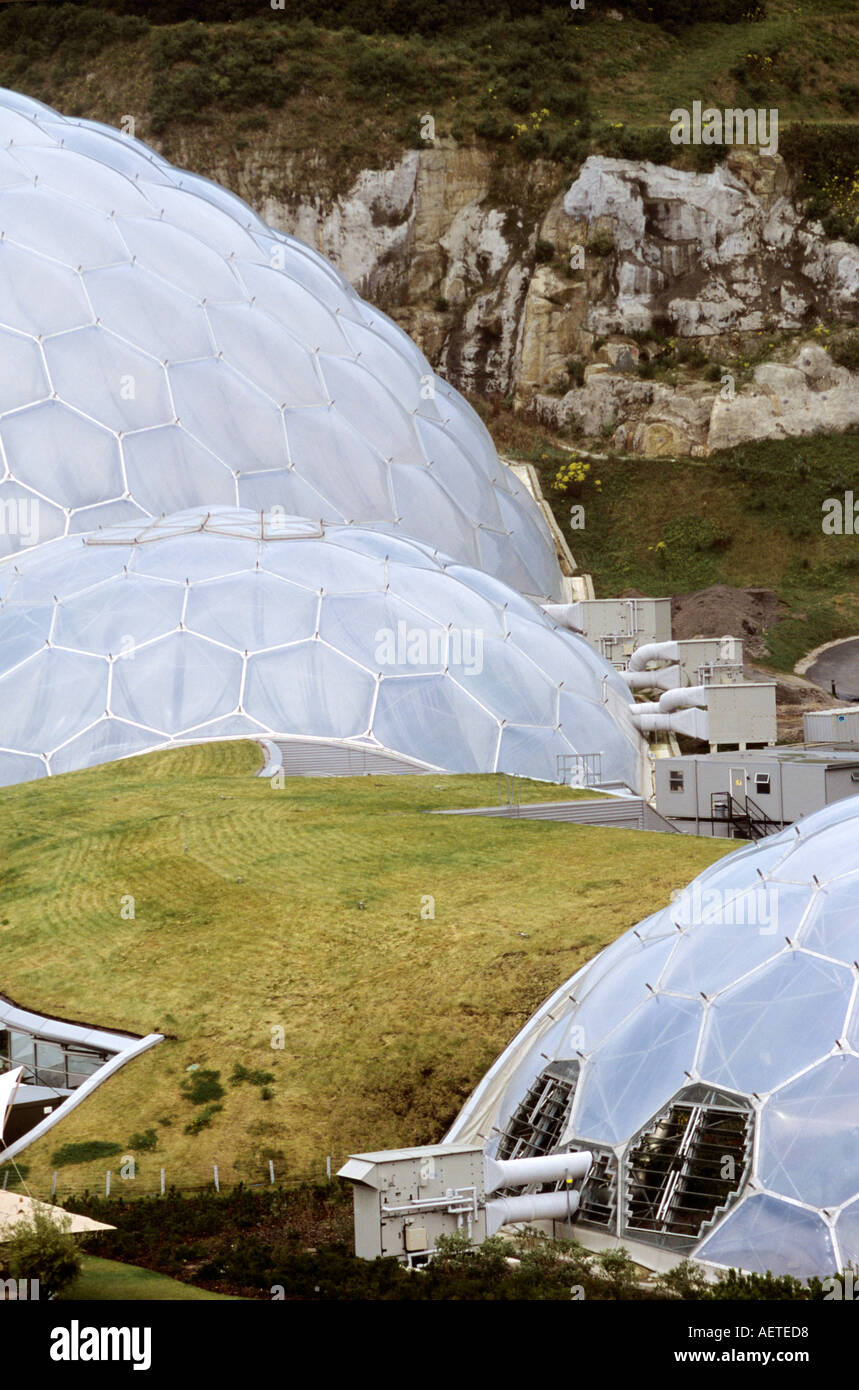 Aerial view of Humid Tropics and Warm Temperate Biomes and the grass ...