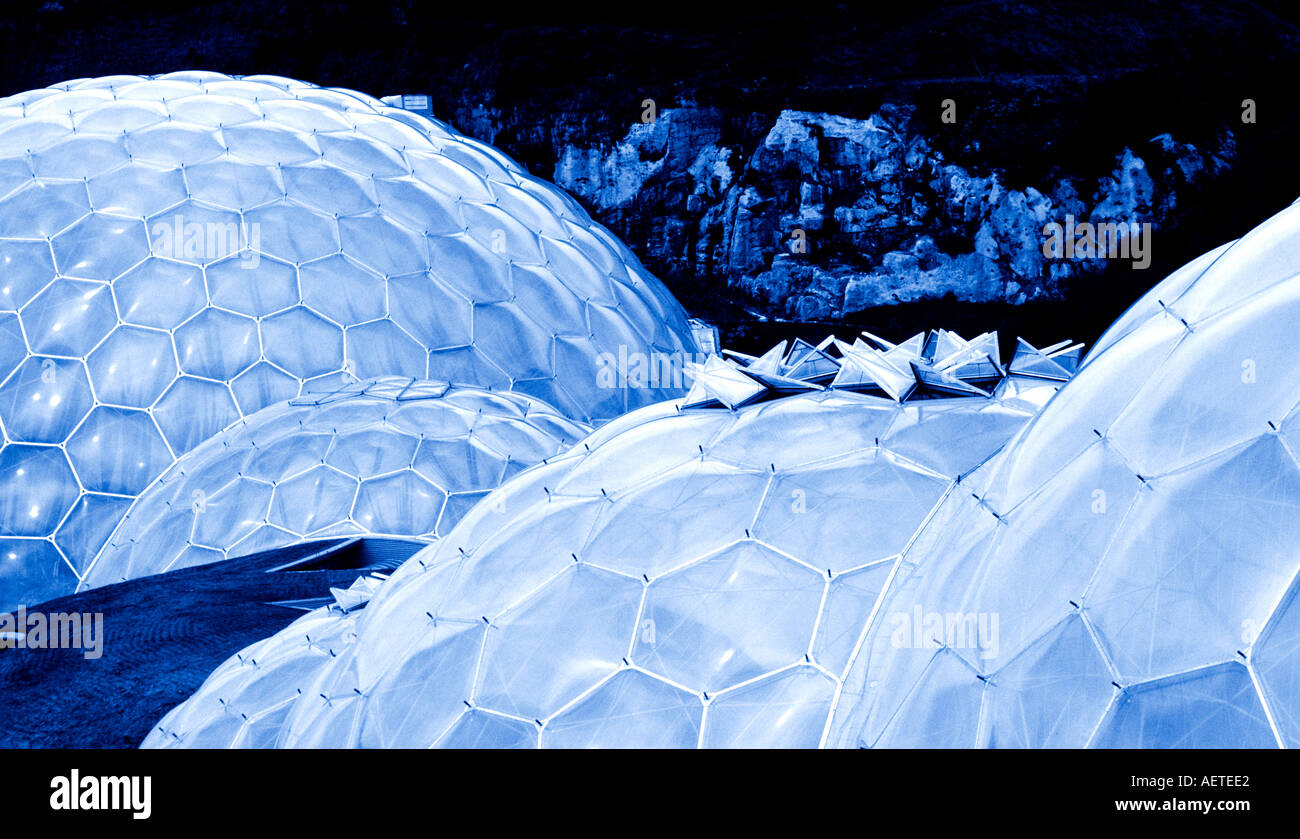 Eden project aerial hi-res stock photography and images - Alamy