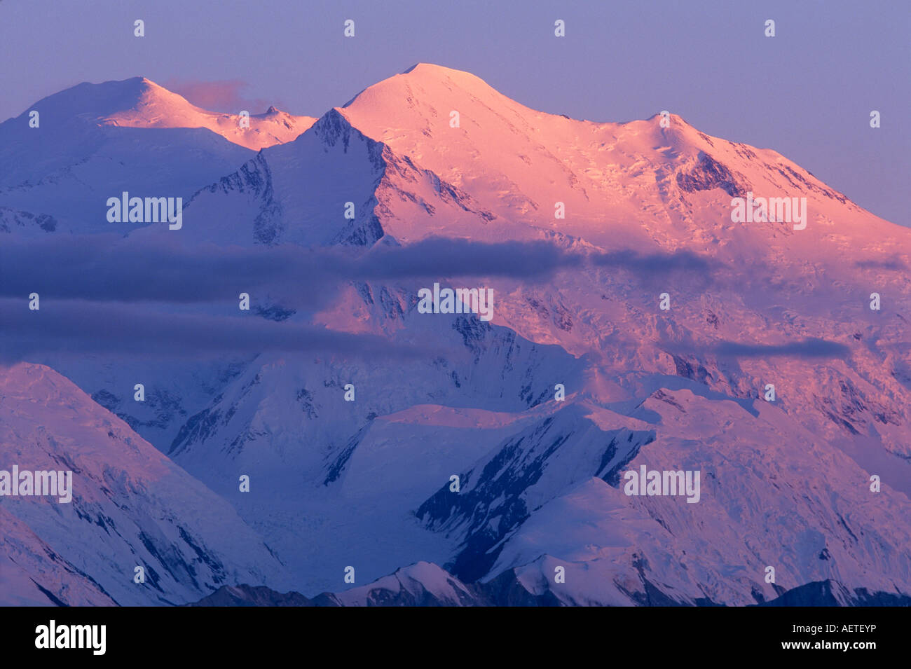 Alpenglow in alaska hi-res stock photography and images - Alamy
