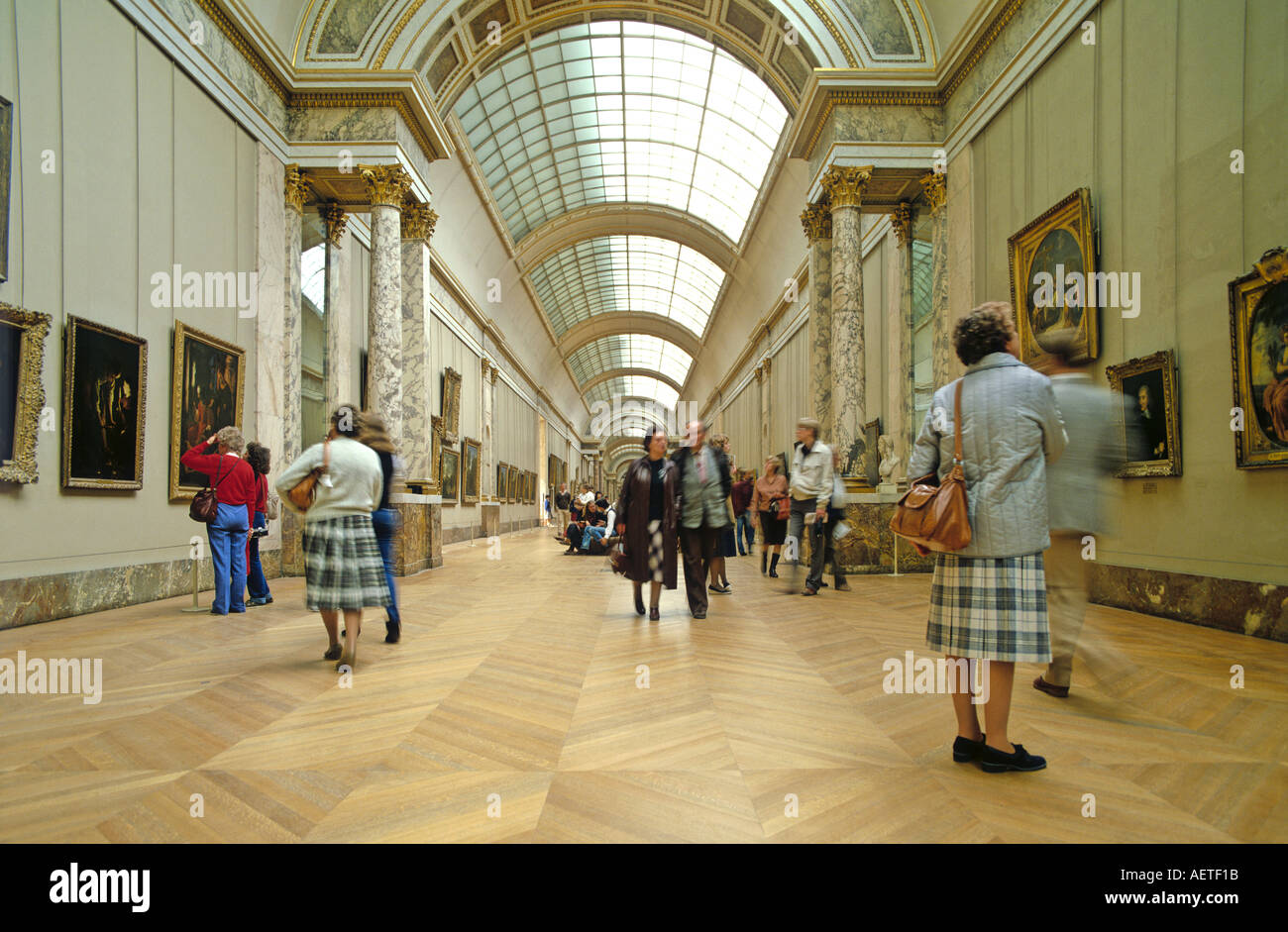 The Louvre Museum interior Paris France Stock Photo - Alamy