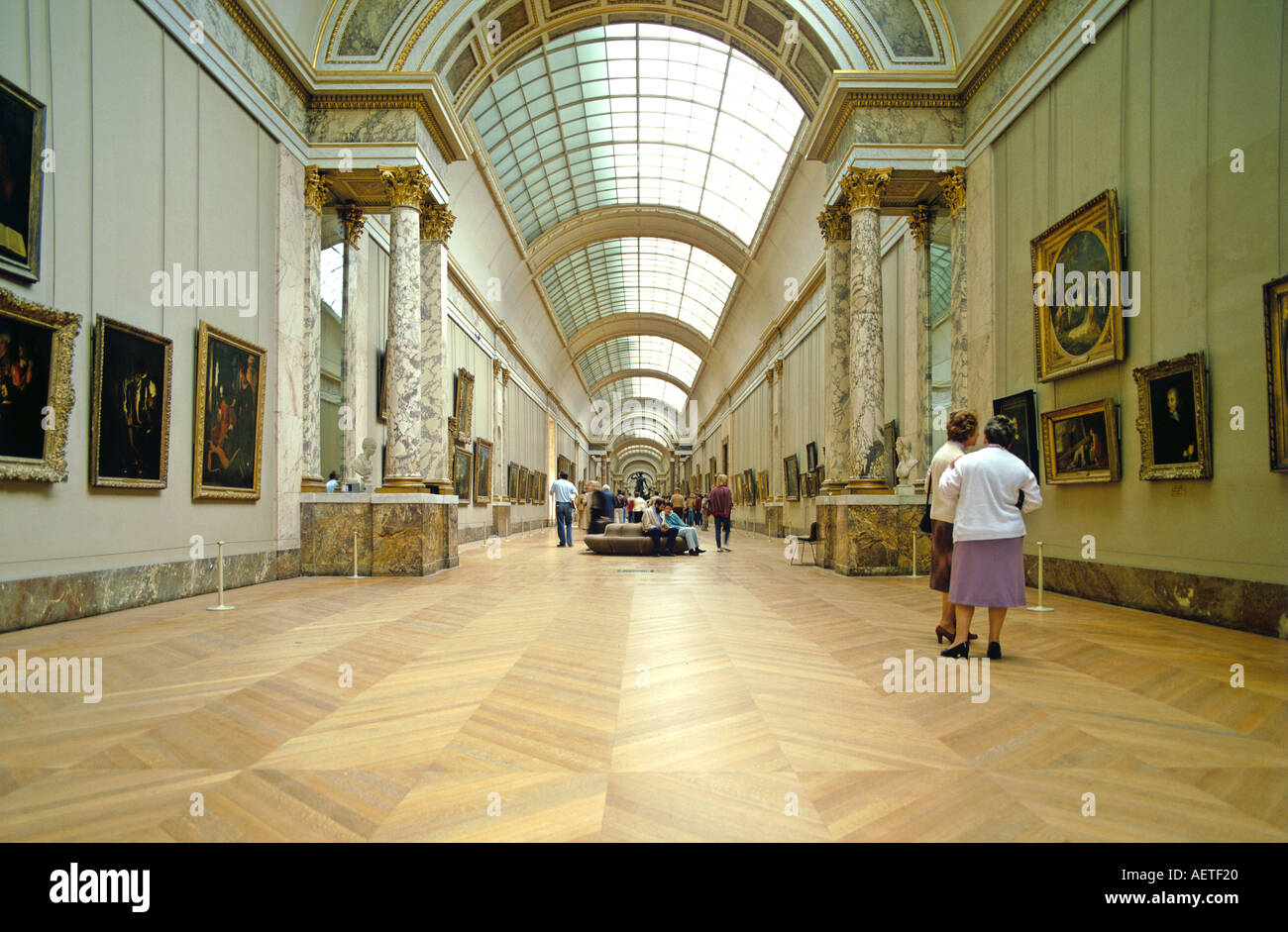 The Louvre Museum interior Paris France Stock Photo - Alamy