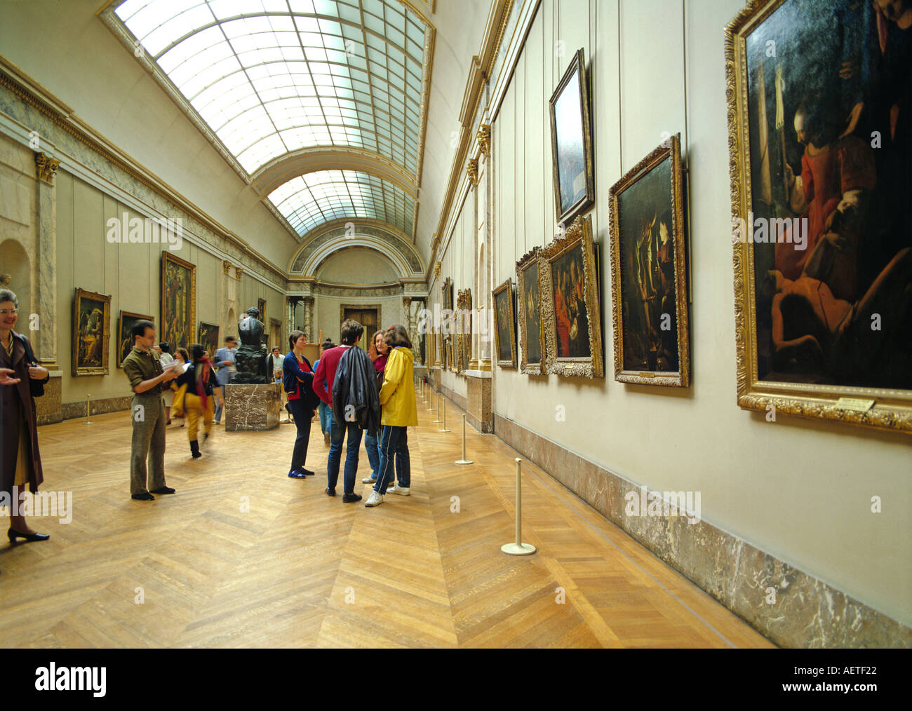 The Louvre Museum interior Paris France Stock Photo - Alamy
