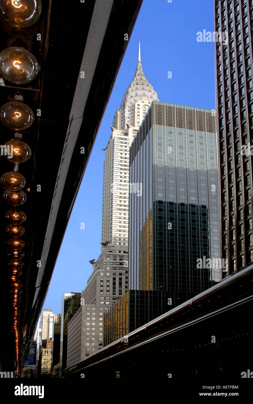 The New York city scene from Helmsley Hotel on 42d st, New York Stock ...
