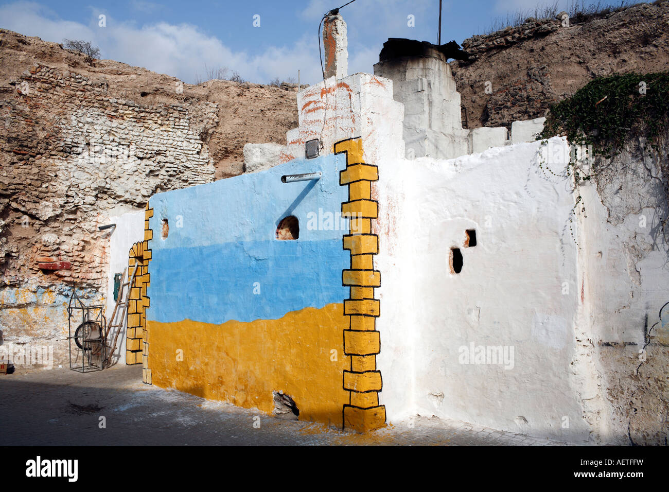 Colourful bakery in the medina of Azemmour in Morocco Stock Photo - Alamy