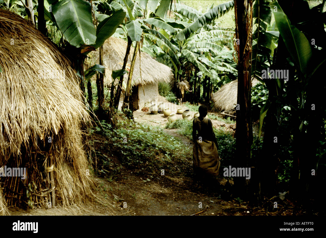 A secluded village of th Twa (simply meaning people) Traditional pot ...
