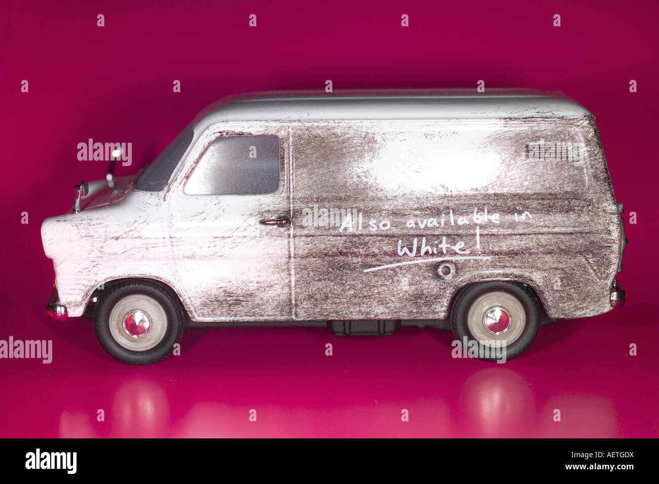 white ford transit van model on background Stock Photo - Alamy