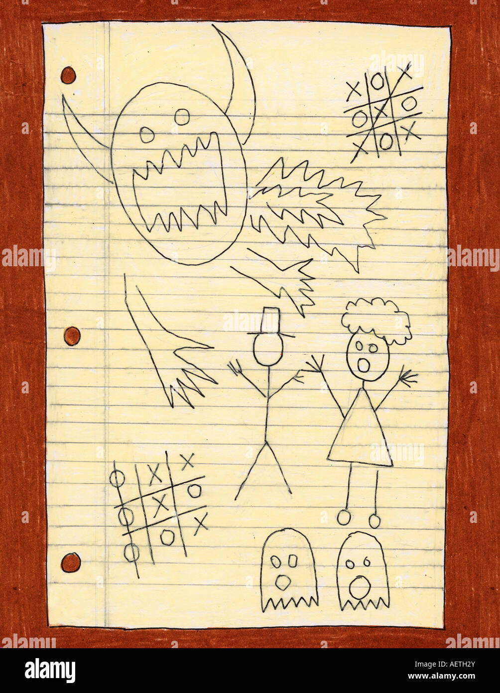 Monster drawing hi-res stock photography and images - Alamy
