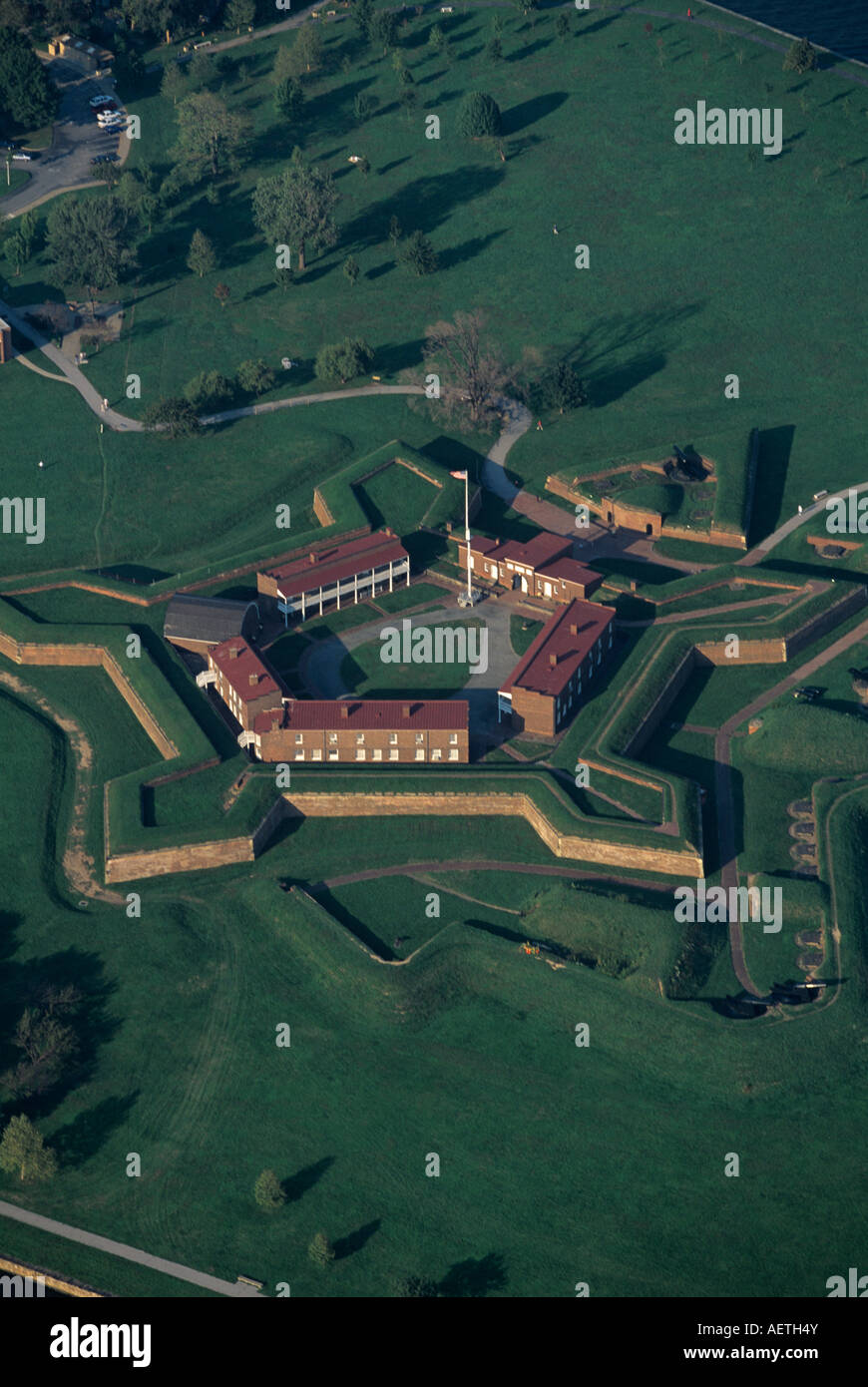 Aerial fort mchenry hi-res stock photography and images - Alamy