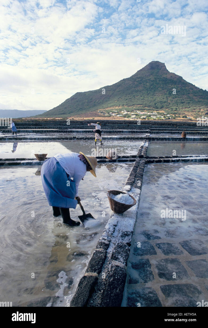 Mauritius salt pans hi-res stock photography and images - Alamy