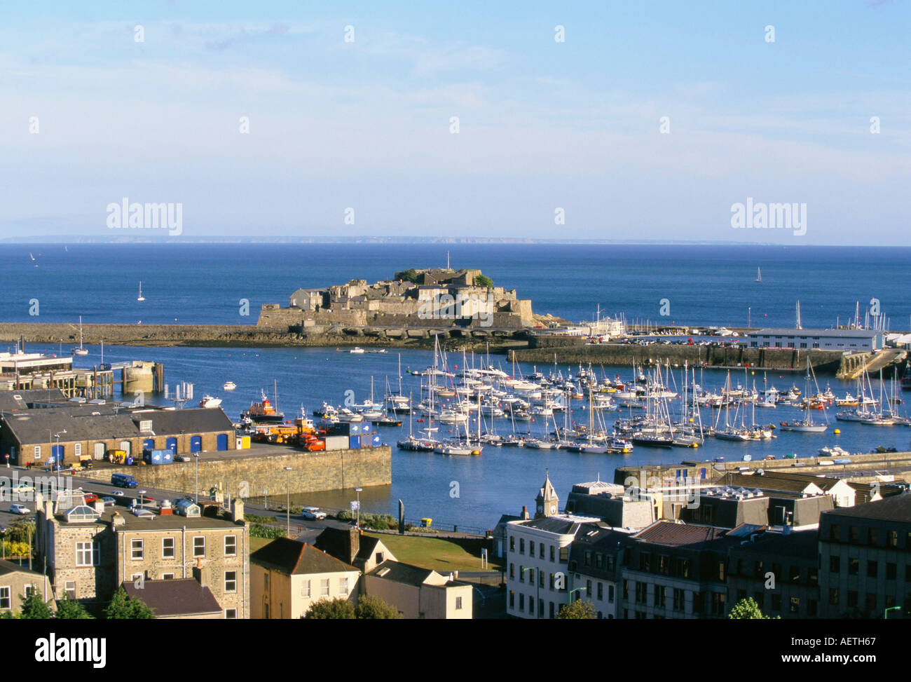 Aerial view of guernsey hi-res stock photography and images - Alamy