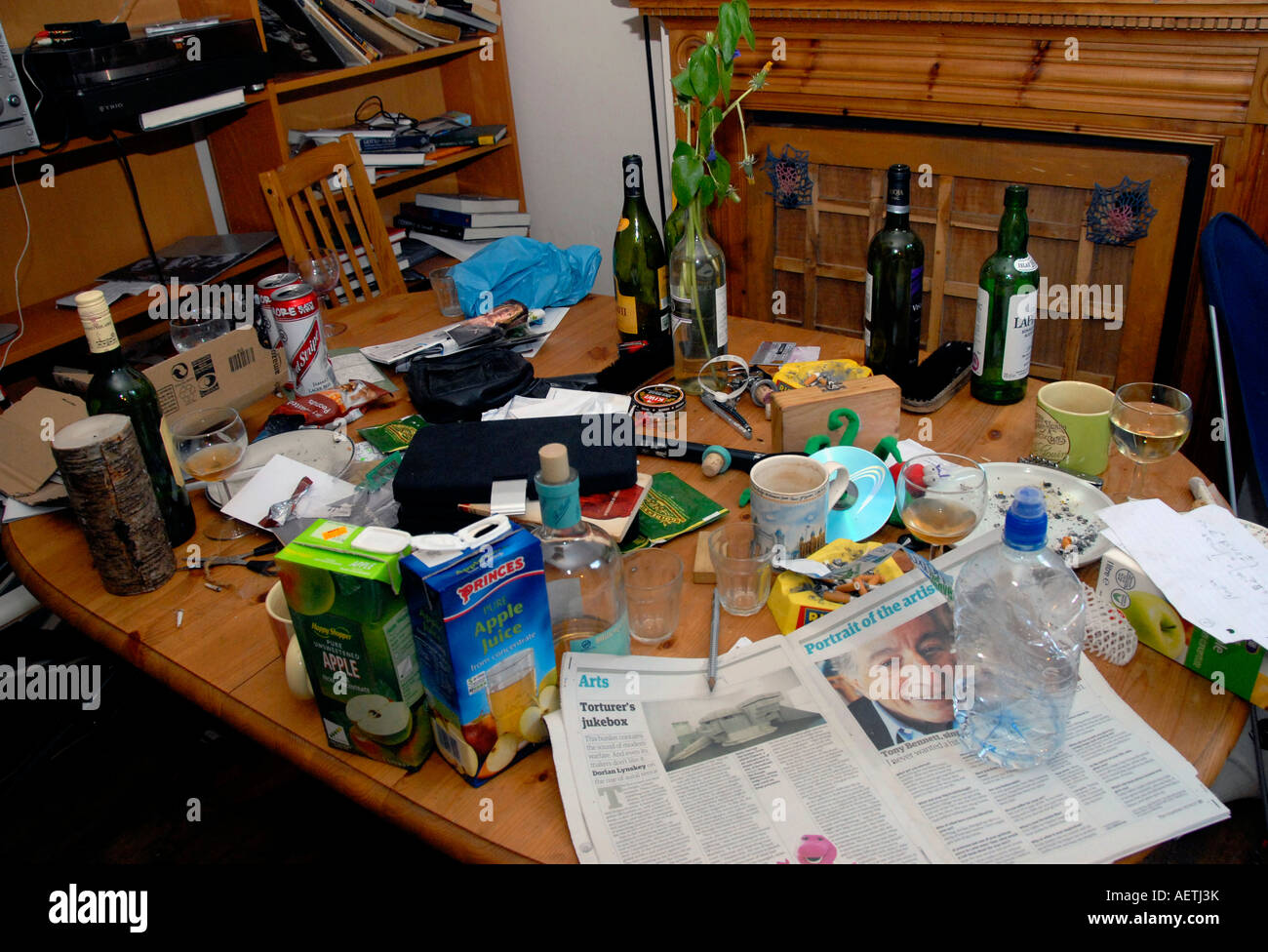 Messy House After Party High Resolution Stock Photography and Images ...