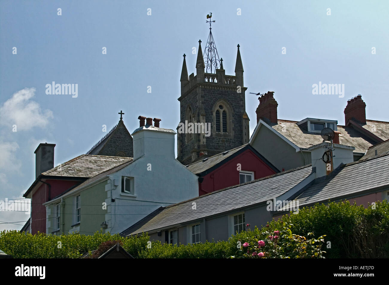 Pink house aberaeron hi-res stock photography and images - Alamy
