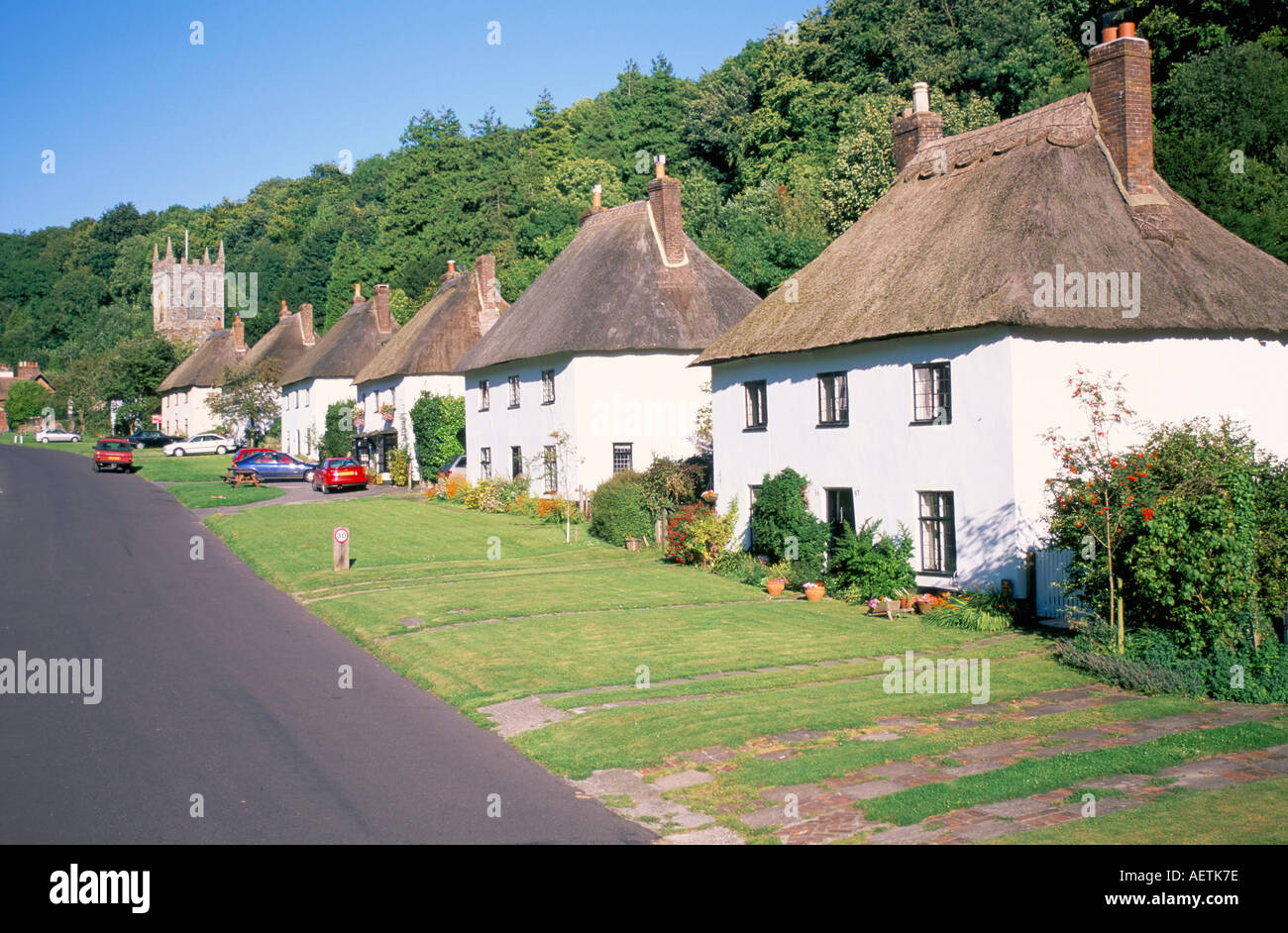 Milton Abbas Dorset England United Kingdom Europe Stock Photo - Alamy