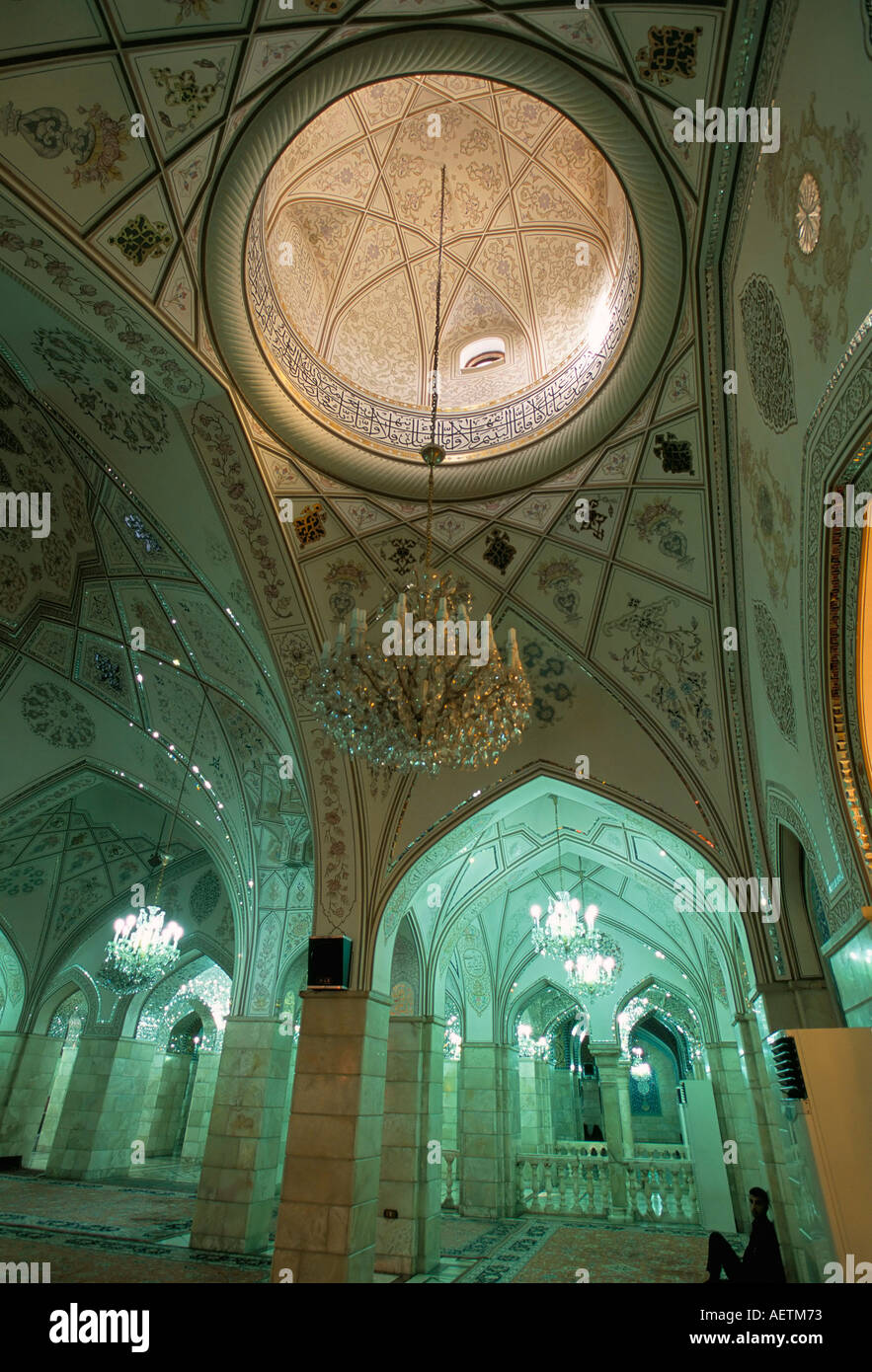Interior Sayyida Ruqayya mosque Damascus Syria Middle East Stock Photo ...