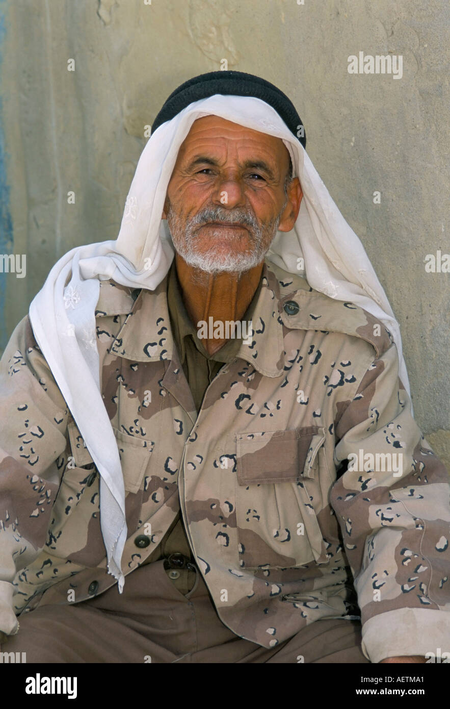 Portrait of a Bedouin man Dana Reserve Jordan Middle East Stock Photo ...