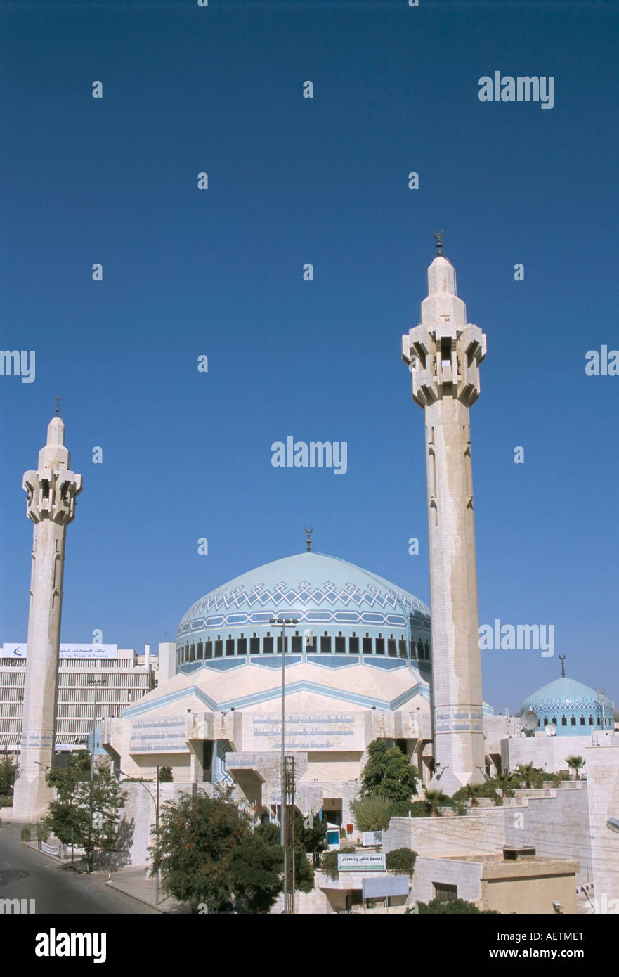King Abdullah mosque Amman Jordan Middle East Stock Photo - Alamy