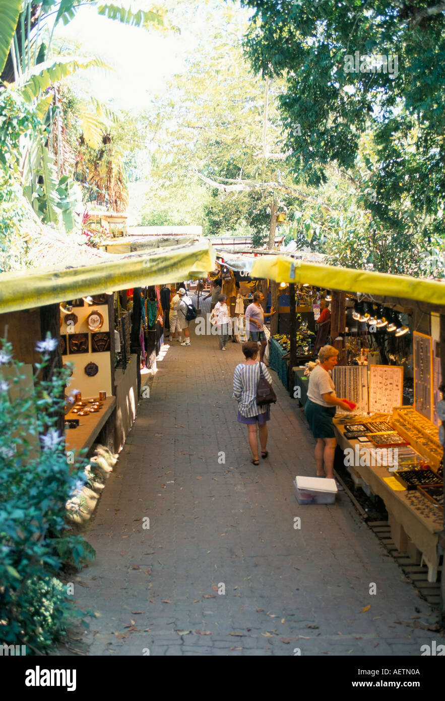 Kuranda market Queensland Australia Pacific Stock Photo - Alamy