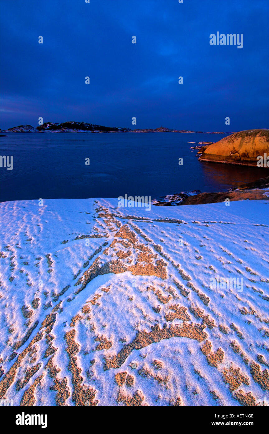 Coastal scenery at sunrise. Amundön, Gothenburg, Sweden Stock Photo - Alamy