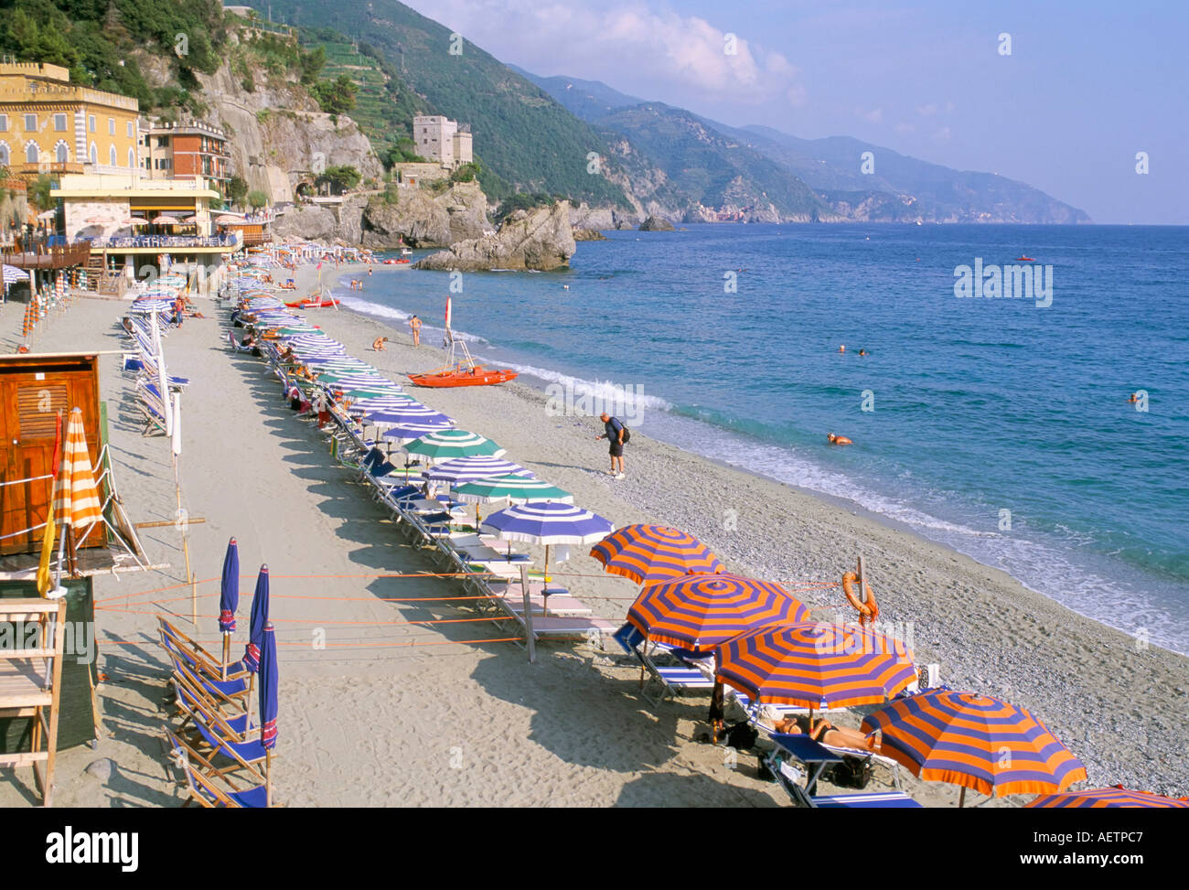 Fegina Beach village of Monterosso al Mare Cinque Terre UNESCO World ...