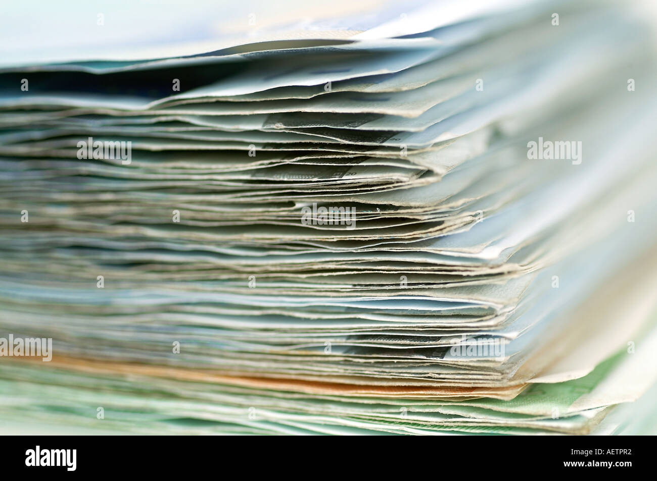Pile of banknotes Stock Photo - Alamy