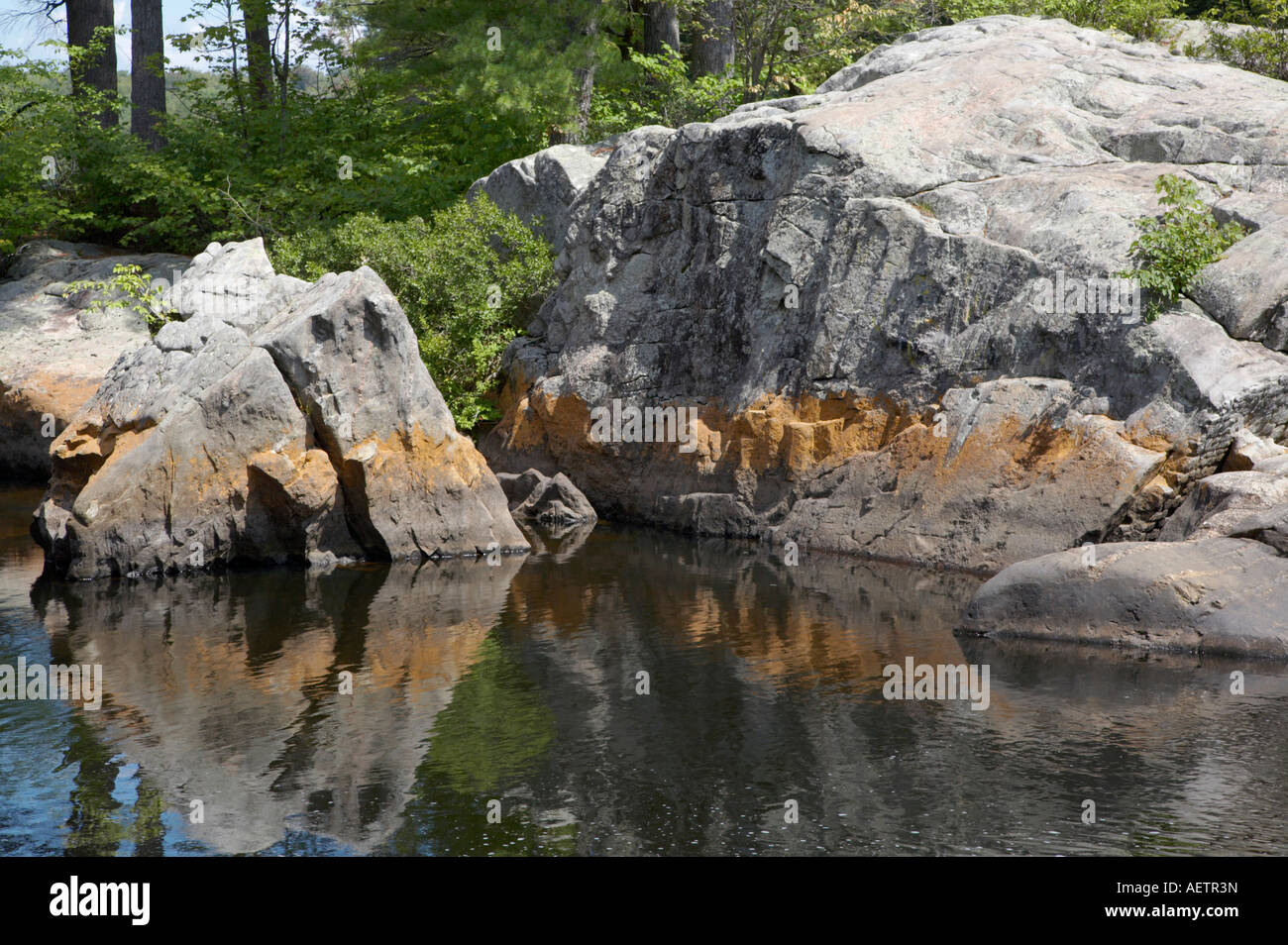 Moose River in the Adirondack Mountains of New York State Stock Photo ...
