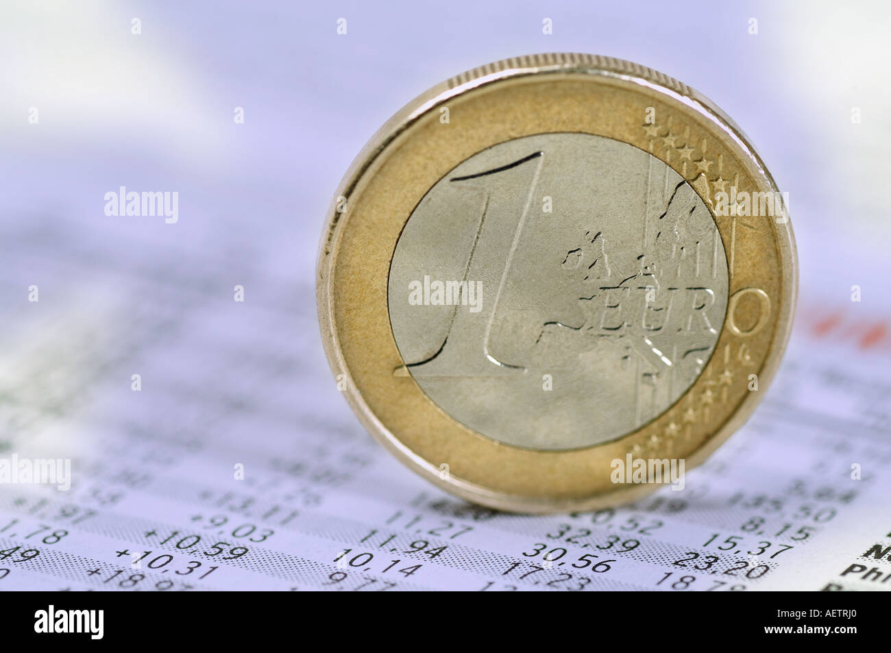 Close up newspaper euro hi-res stock photography and images - Alamy