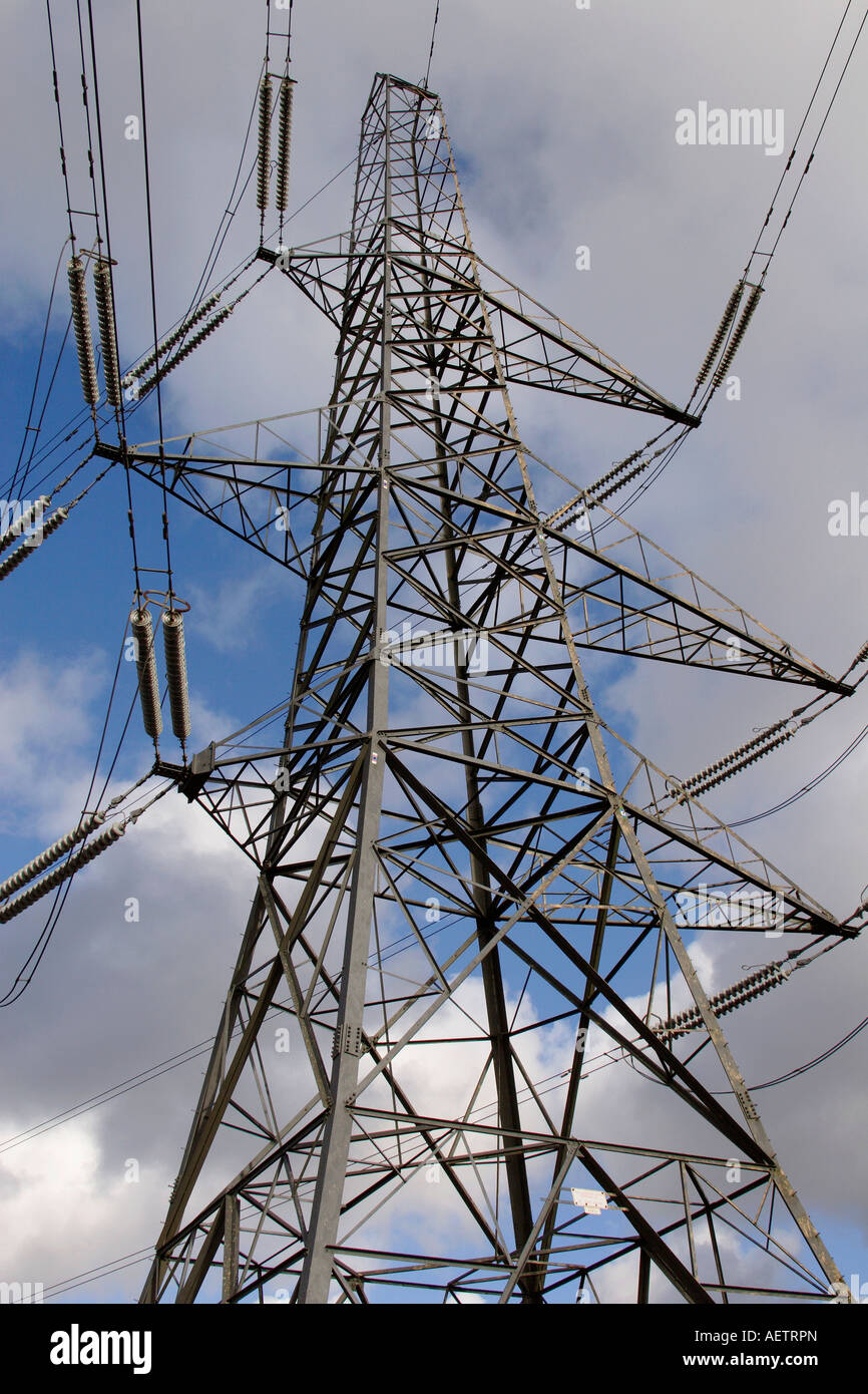 Electricity pylon, England, UK Stock Photo - Alamy