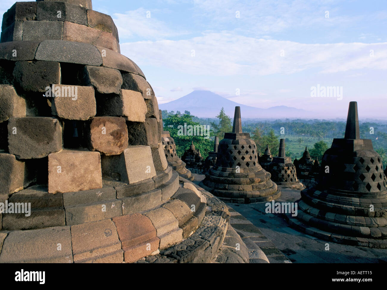 Arupadhatu view 8th century Buddhist site of Borobudur UNESCO World ...