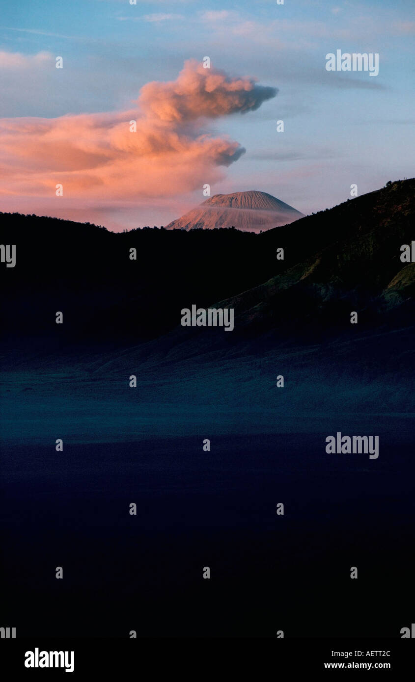 Sumeru volcano erupting island of Java Indonesia Southeast Asia Asia ...