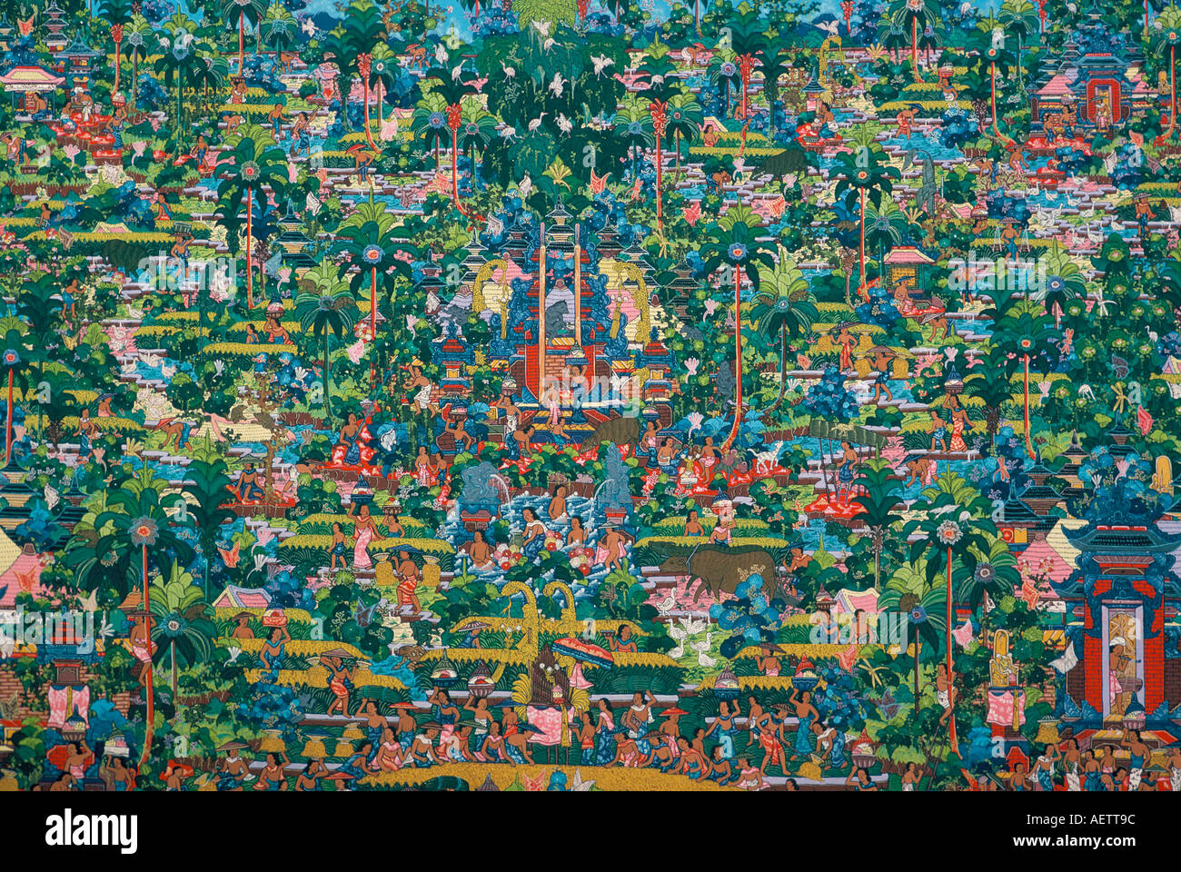 Painting Bali Museum Denpasar island of Bali Indonesia Southeast Asia ...