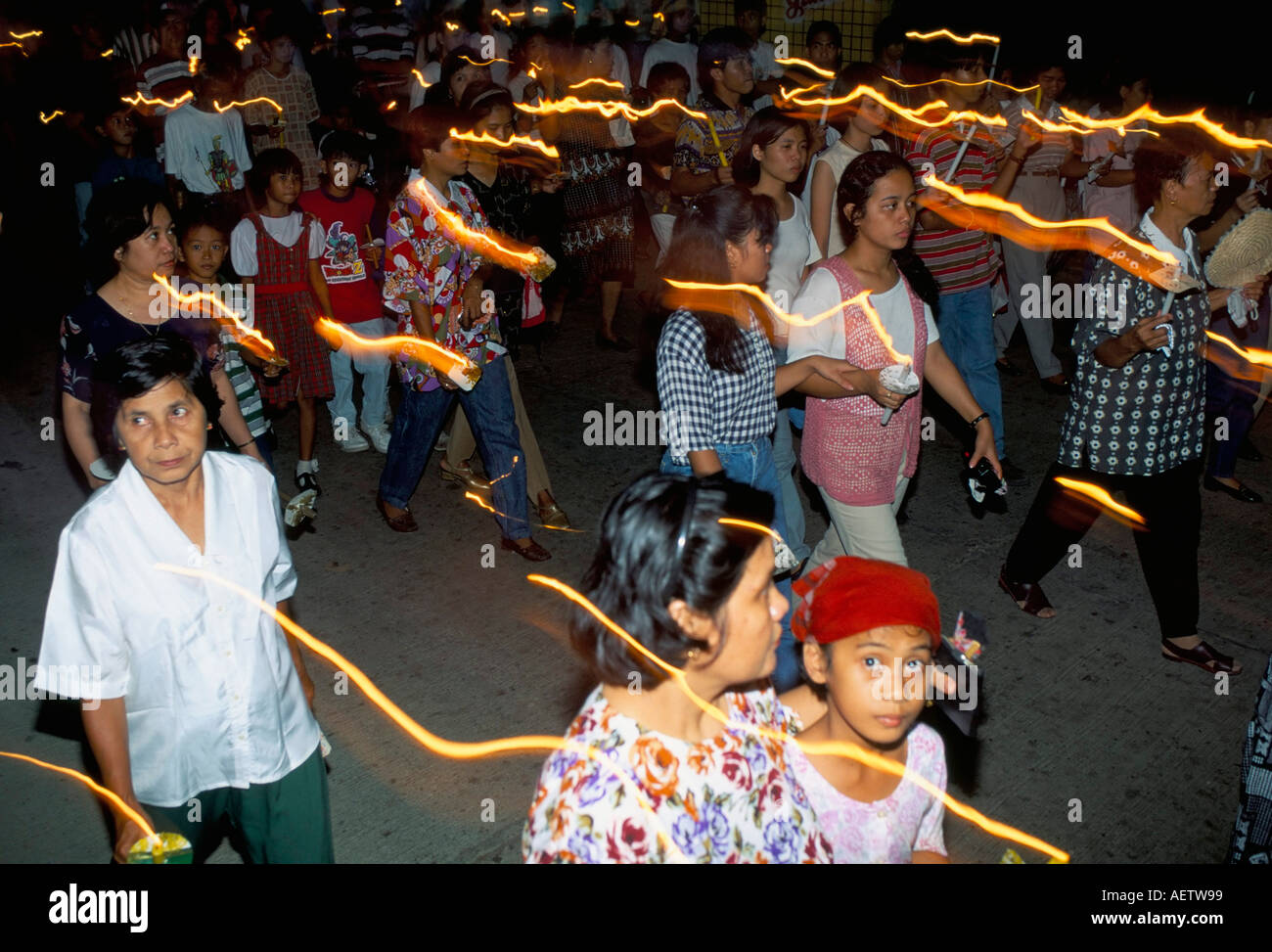Good Friday procession Boac island of Marinduque Philippines Southeast ...