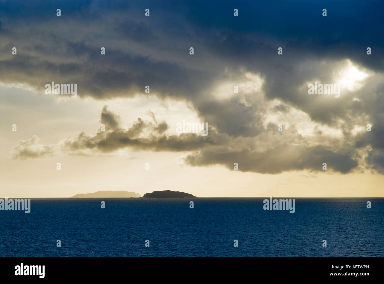Firth of Lorne and Insh island as seen from south of Kerrera Island ...