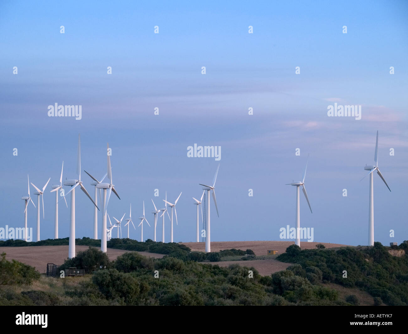 Electricity generating wind turbines Stock Photo - Alamy
