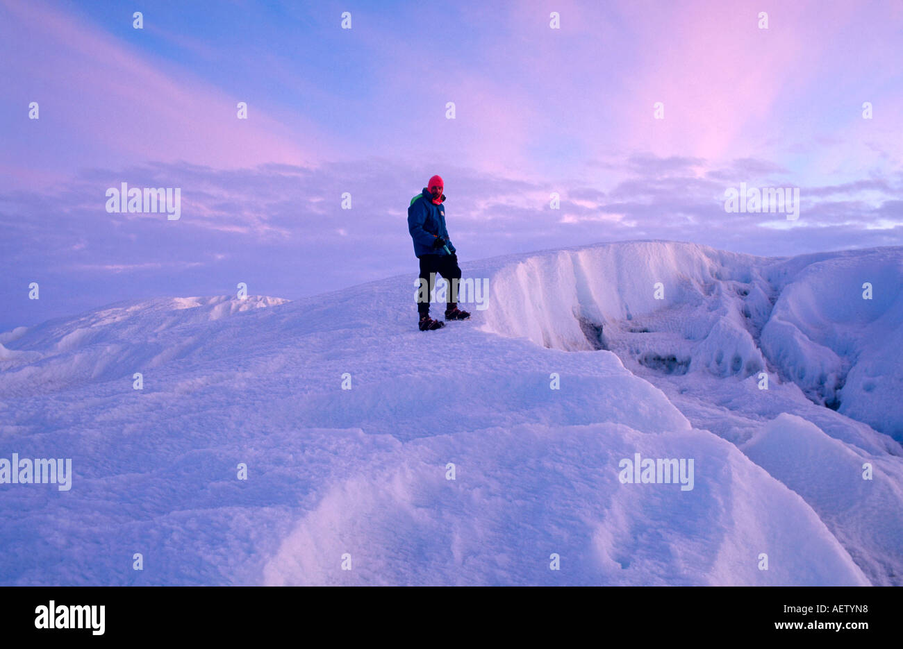 Self-portrait glacier at sunset, Antarctica Stock Photo - Alamy