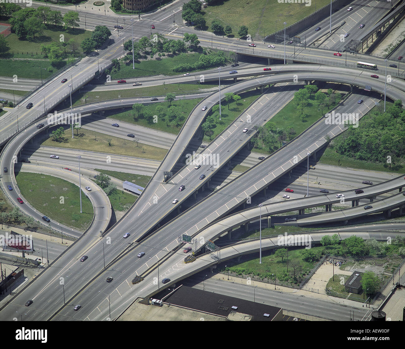 Eisenhower Expressway CHICAGO USA Stock Photo - Alamy