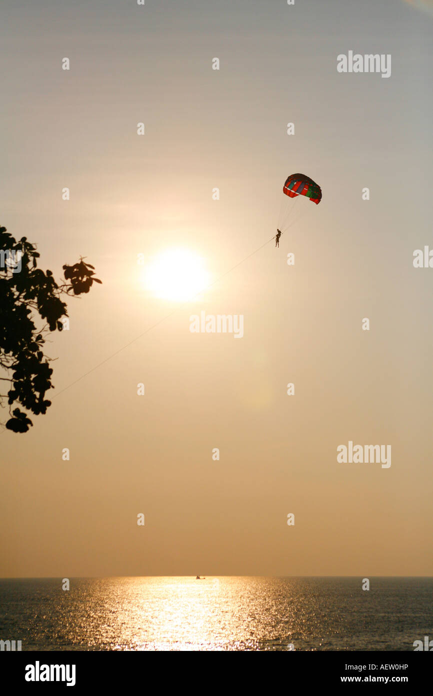 Parasailer, Kata Beach, Phuket, Thailand Stock Photo - Alamy
