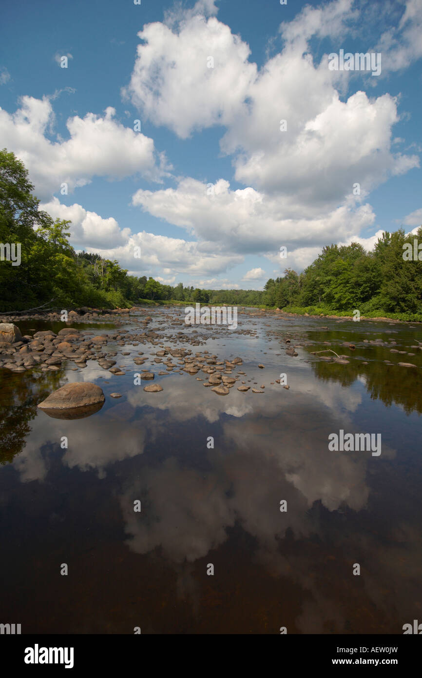 Moose River in the Adirondack Mountains of New York State Stock Photo ...