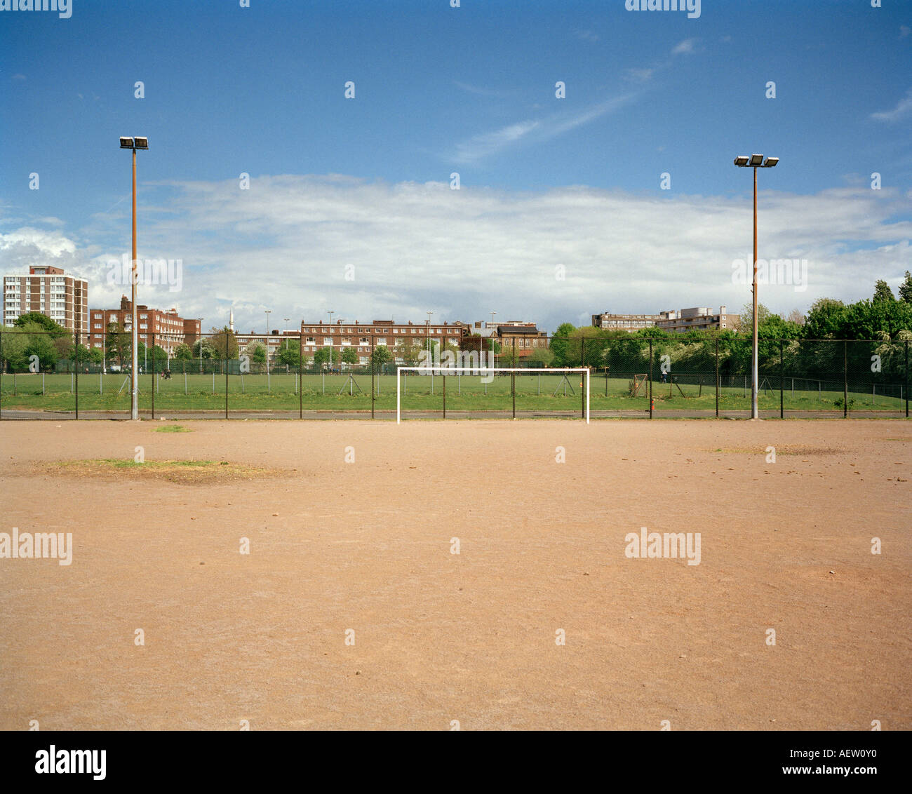 Derelict soccer pitch hi-res stock photography and images - Alamy