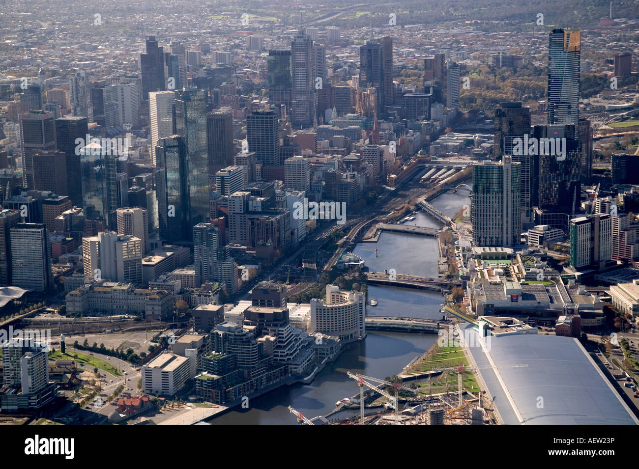 aerial images of Melbourne city and its environs Stock Photo - Alamy