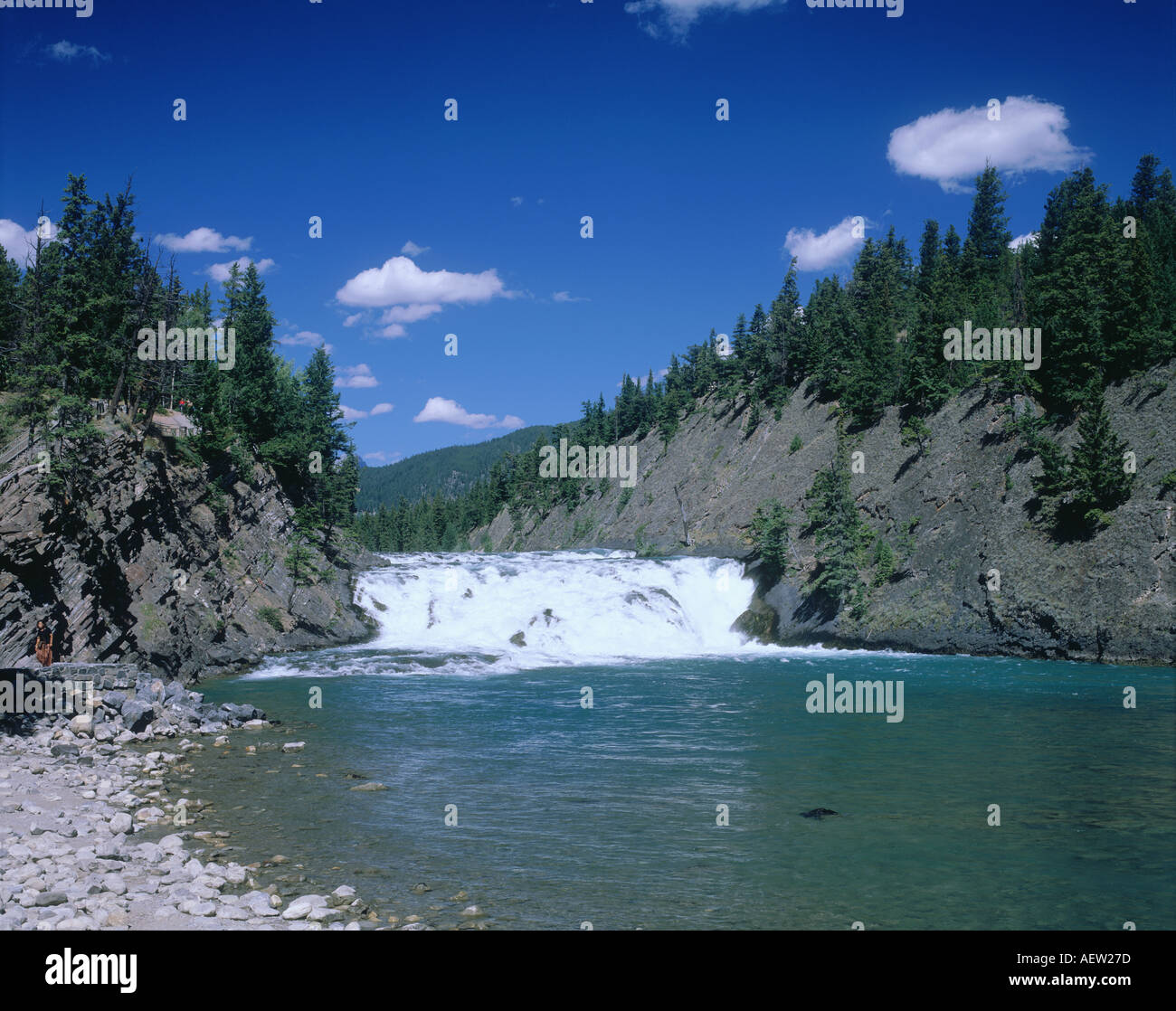 Bow Falls Banff National Park World Heritage ALBERTA CANADA Stock Photo ...