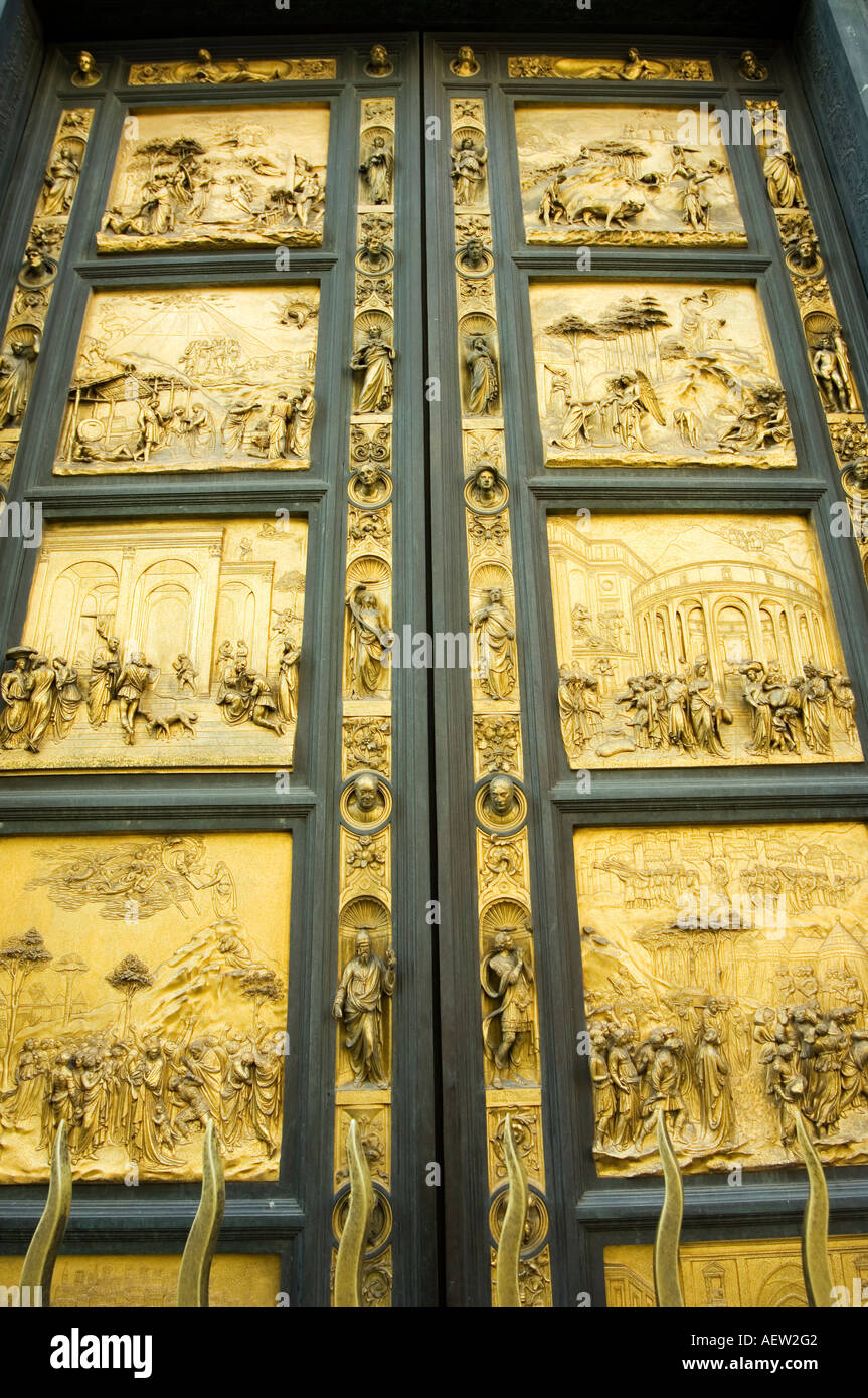 Gates of Paradise Porta del Paradiso Battistero Florence Tuscany Italy ...